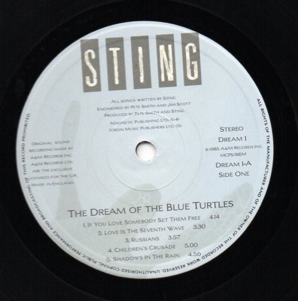 Buy Sting : The Dream Of The Blue Turtles (LP, Album) Used – Specialist ...