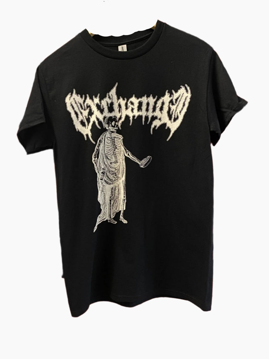 Exchange - Black Skeleton T-Shirt Merch – Specialist Subject Records ...